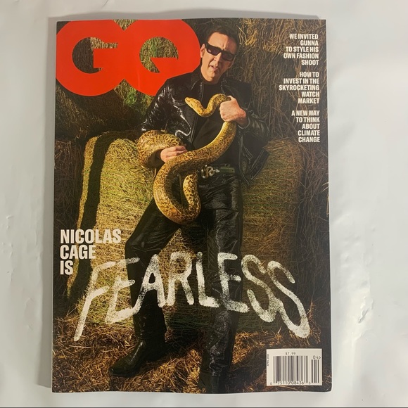 GQ Magazine | Accents | Gq Magazine April 222 Nicolas Cage Fearless ...